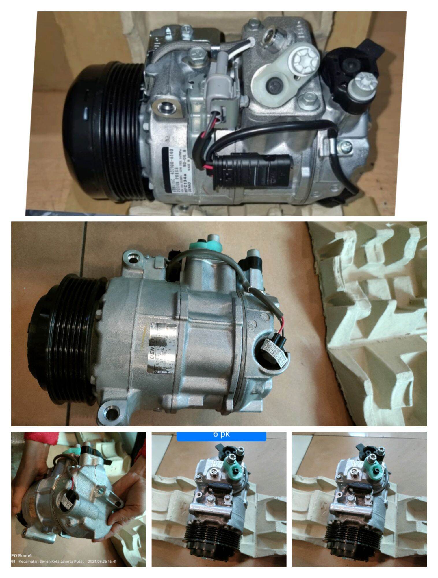 KOMPRESOR COMPRESOR AC MERCEDES BENZ MERCY W 204 6 PK ASLI DENSO ...