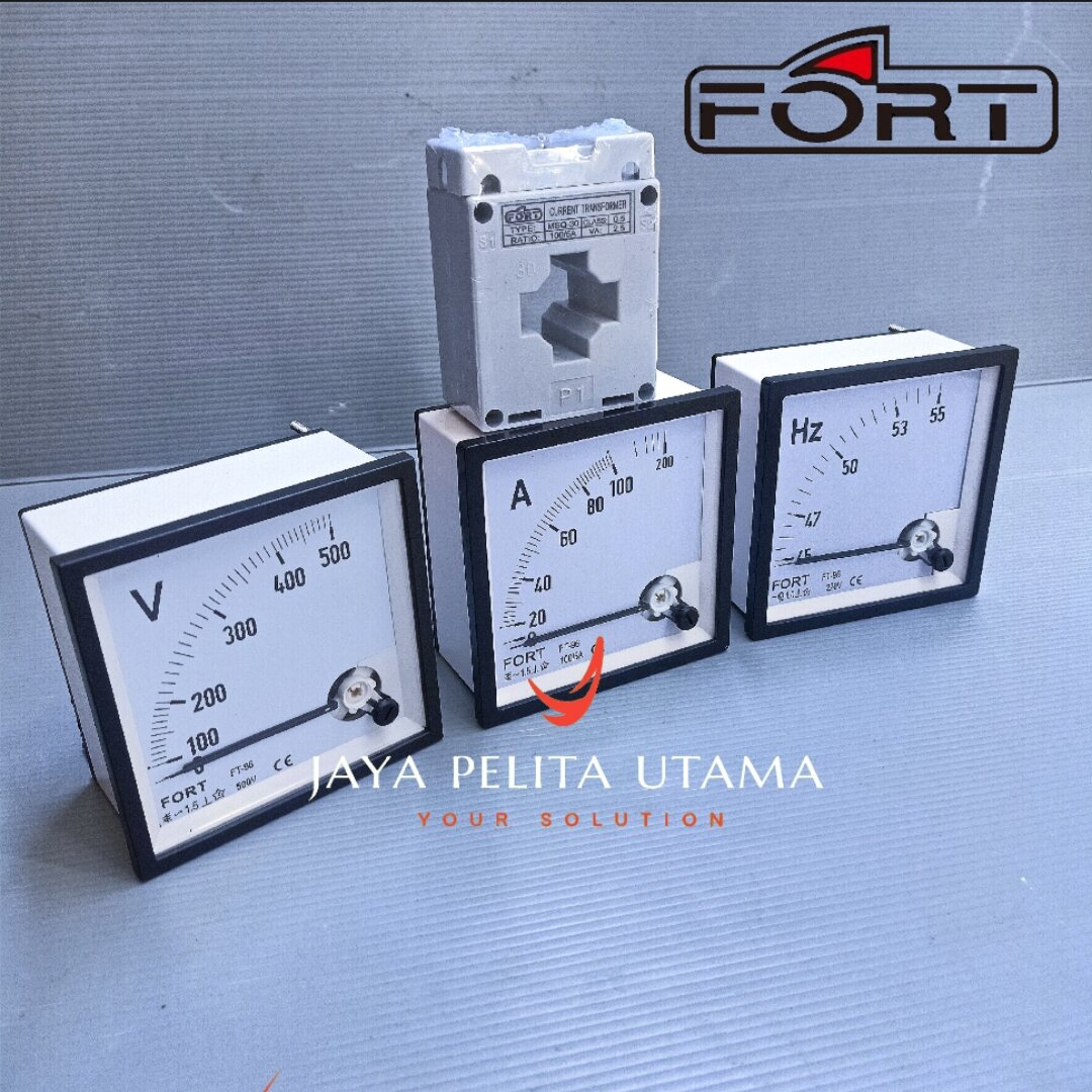 AMPER- VOLT- HZ meter PAKET 72x72 -96x96 FORT | Lazada Indonesia