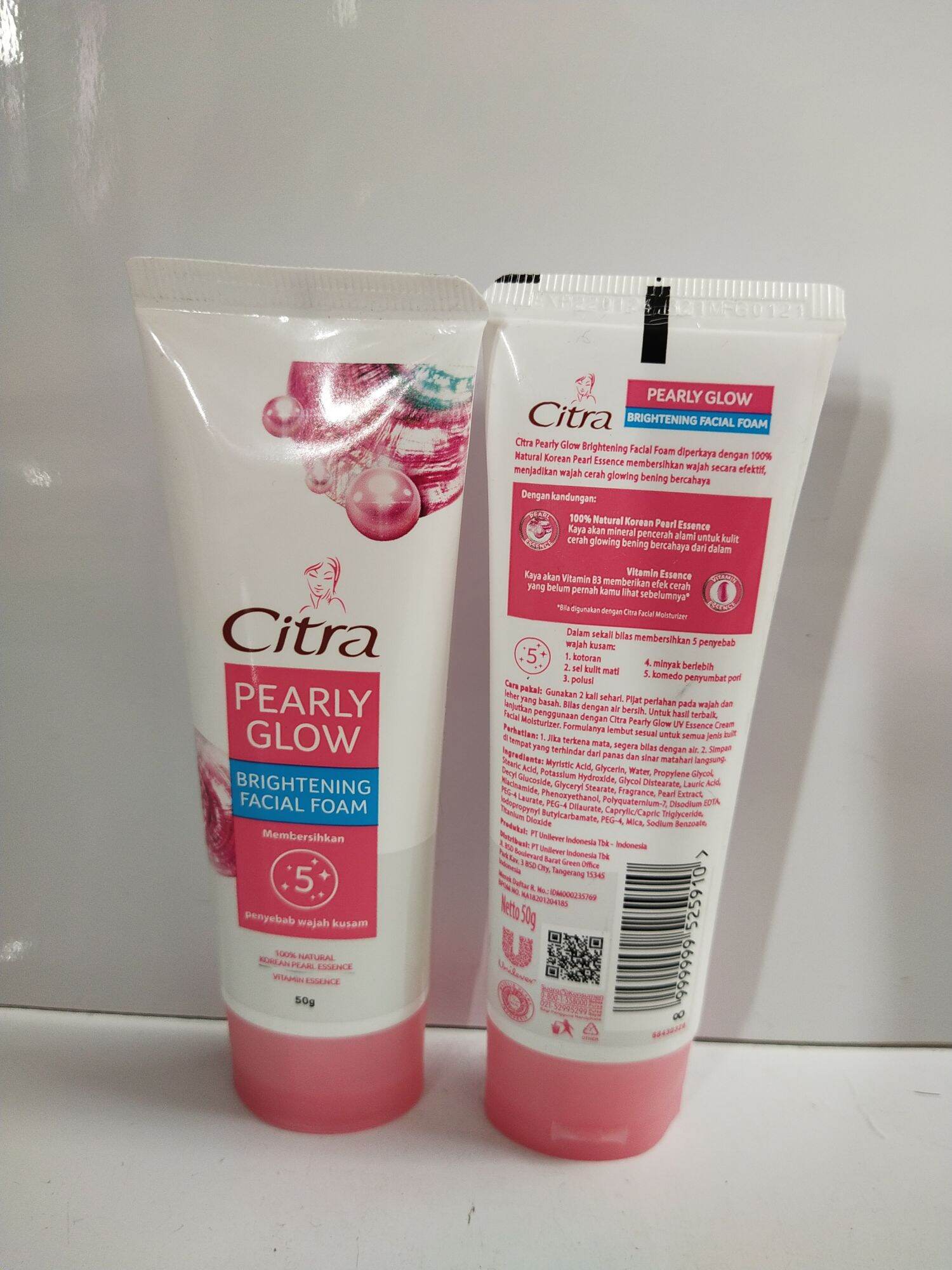 Citra Facial Foam 2 x 50g(2 Produks) Pearly Glow | Lazada Indonesia
