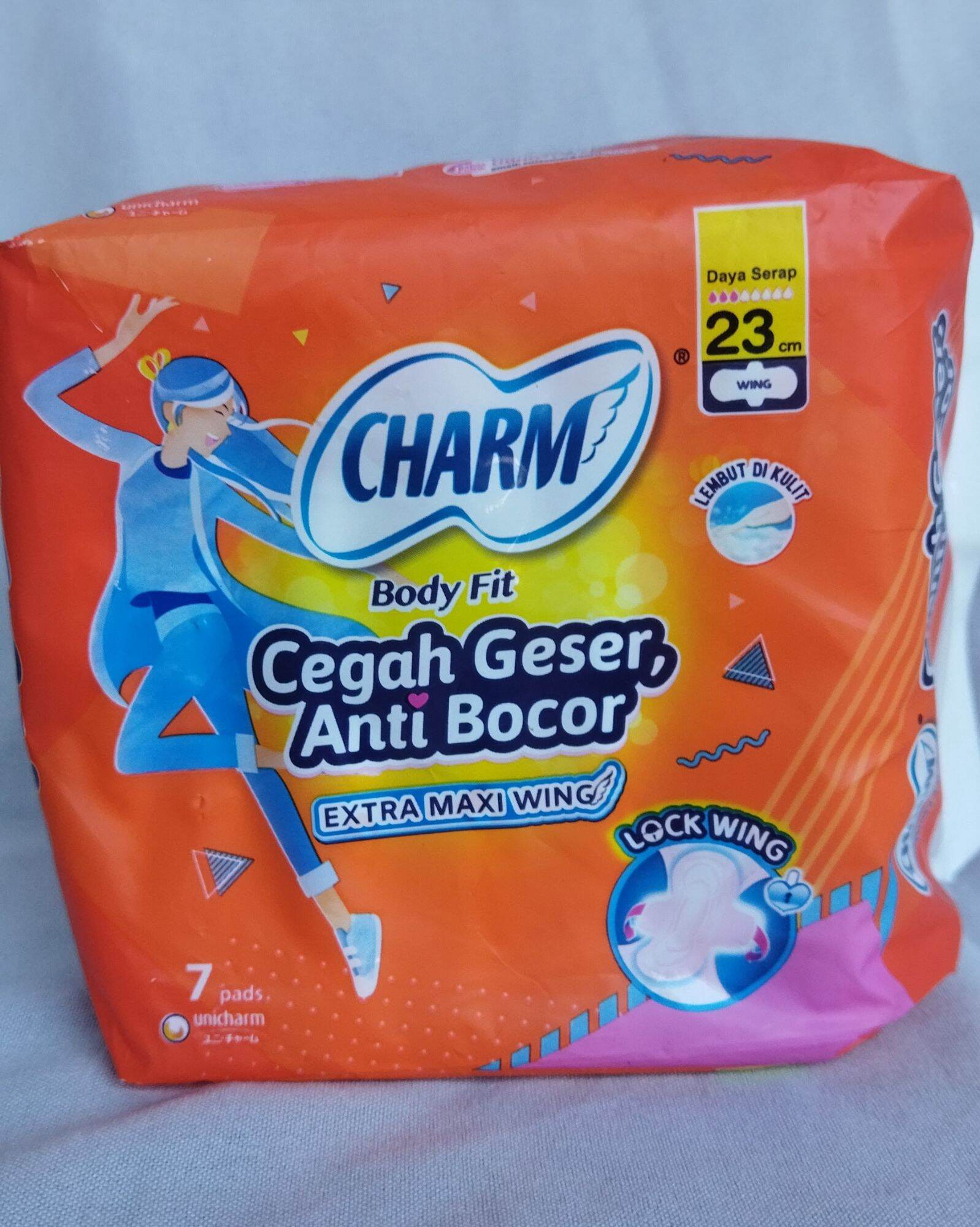 charm extra maxi wing 23cm isi 7 pads | Lazada Indonesia