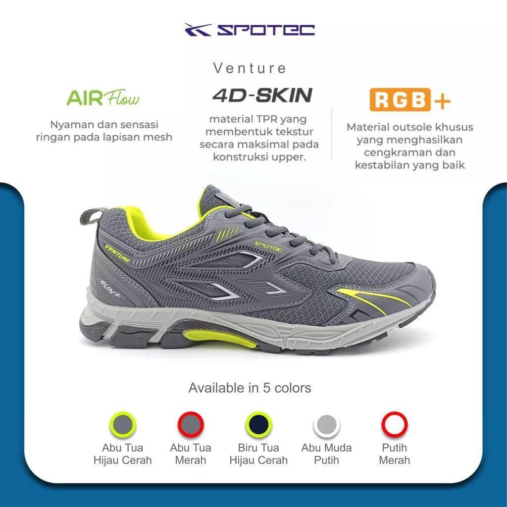 Terbaru...!!! Sepatu Running Spotec Venture | Sepatu Lari | | Lazada Indonesia