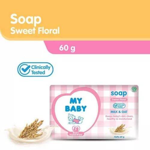 My baby soap bar sabun mandi bayi 60 gram care & protect, fresh fruity ...