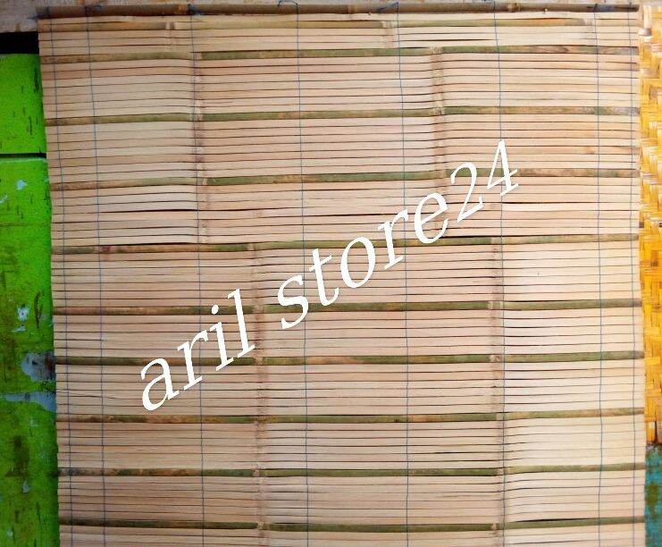 tirai bambu outdoor buat pintu jendela warung free paku keretan ...