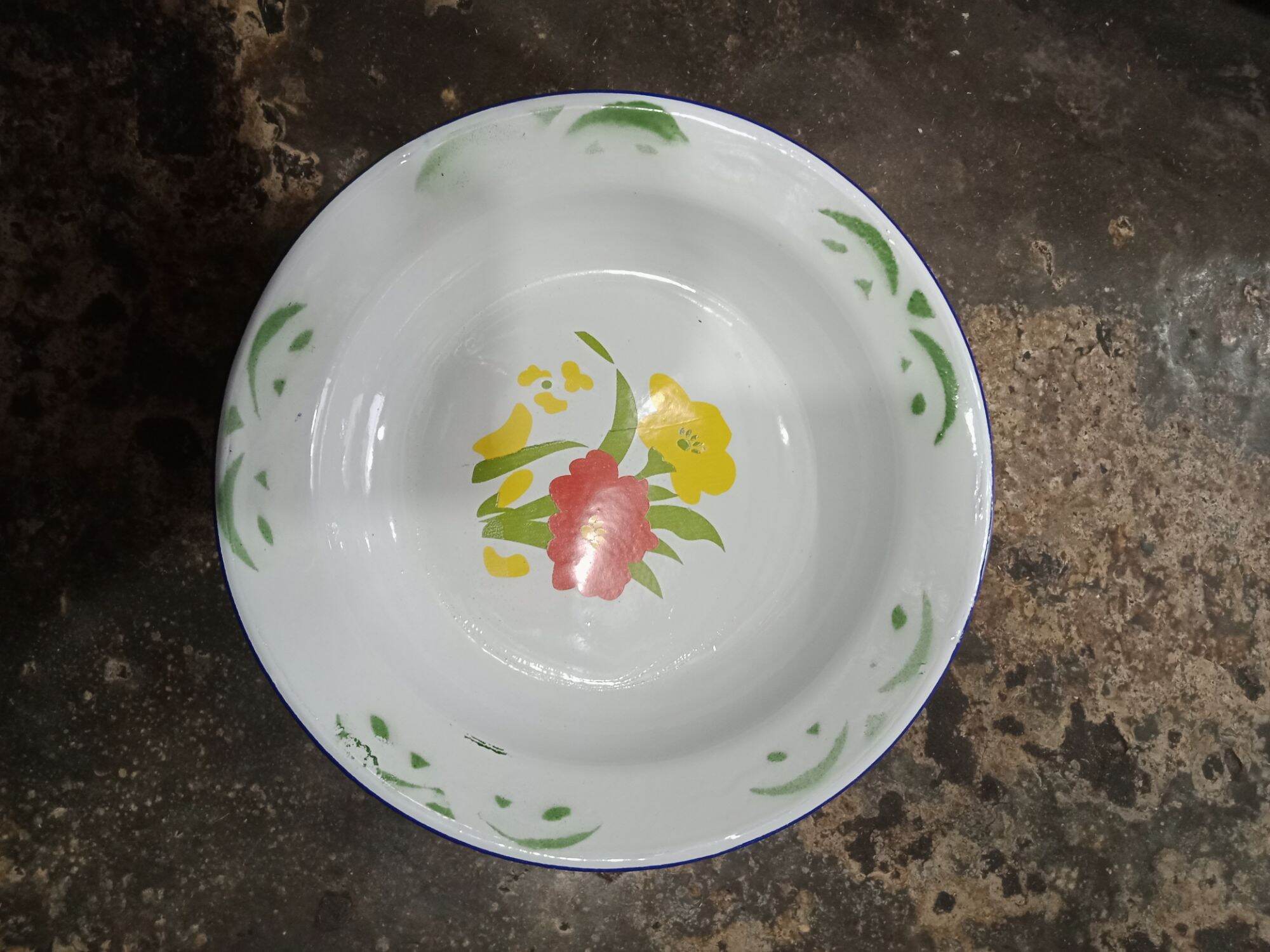 Piring Seng Piring Jadul Piring Antik Piring Vintage Piring Enamel ...