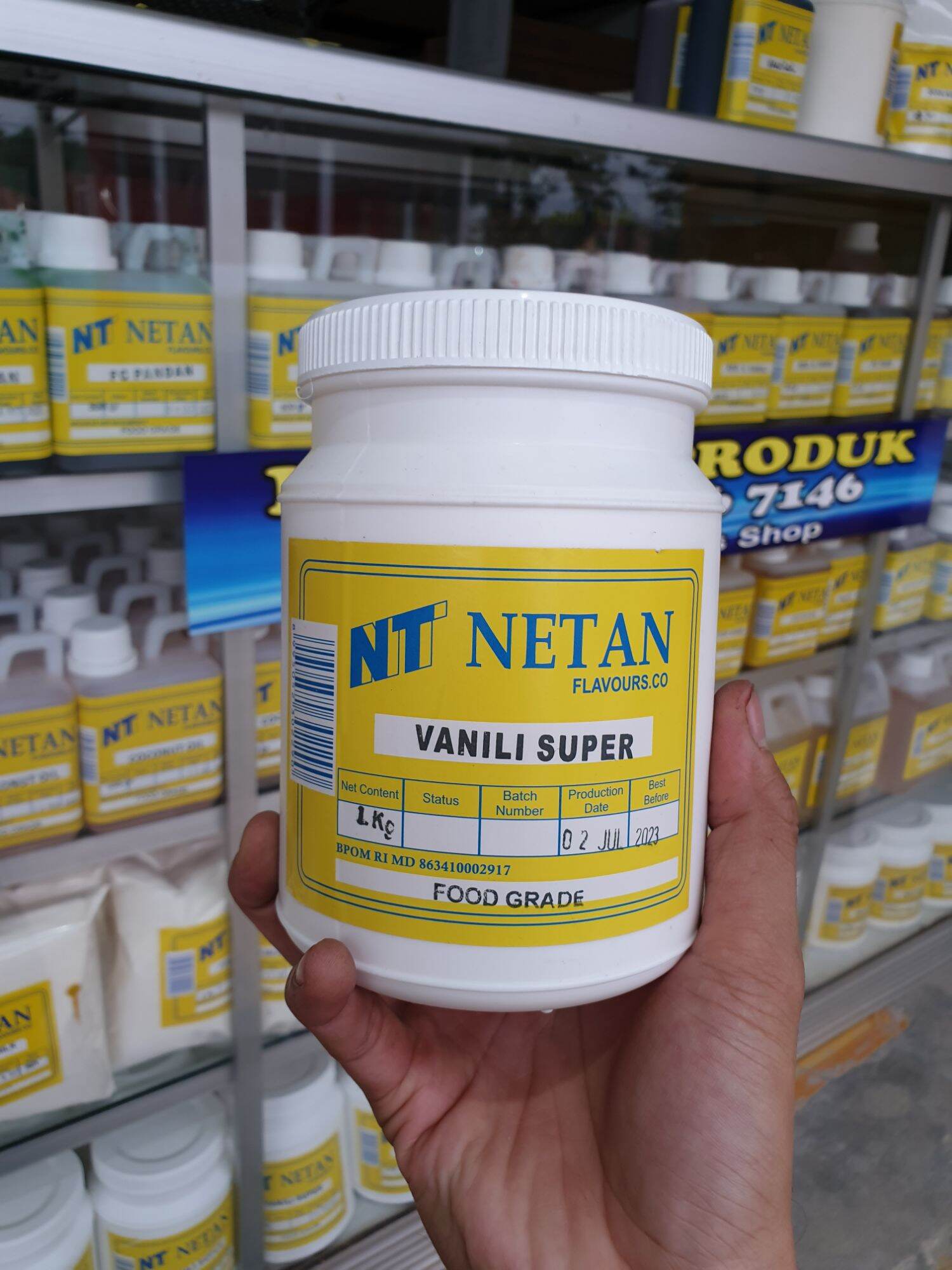 NETAN VANILI SUPER 1KG ( VANILI BUBUK / KRISTAL ) | Lazada Indonesia