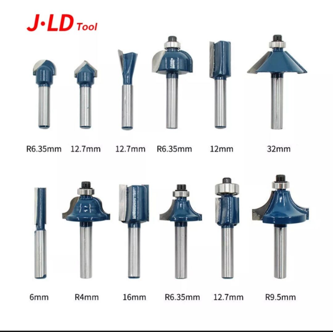 MATA TRIMER JLD TOOL 12 BIJI. MATA PROFIL KAYU JLD TOOL. MATA ROUTER ...