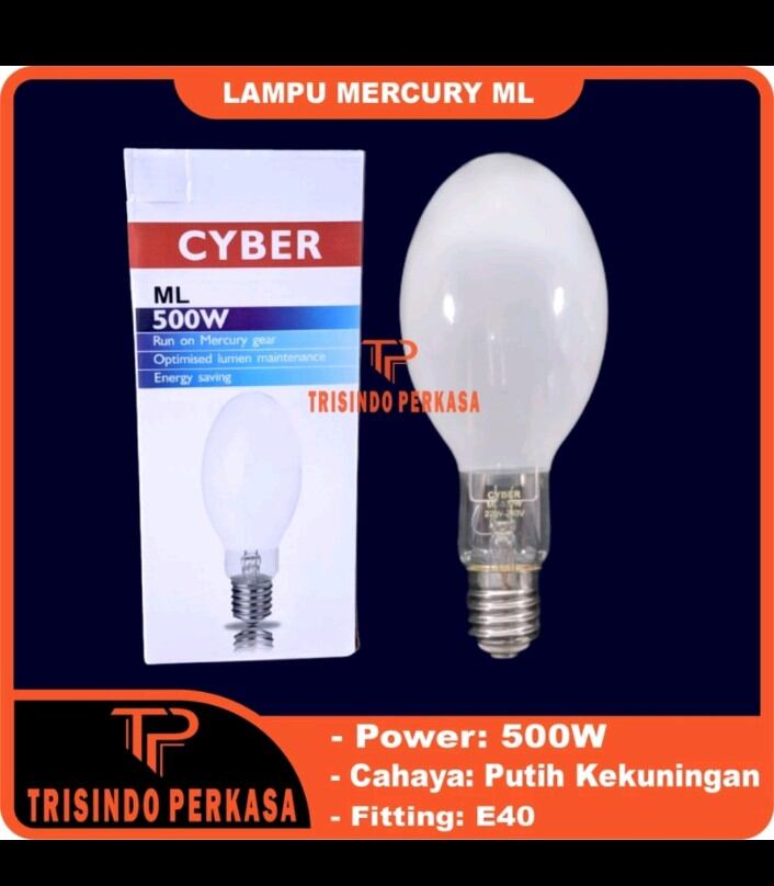 Lampu Mercury 500W lampu jalan ML500W fitting E40 lampu lapangan luar ...