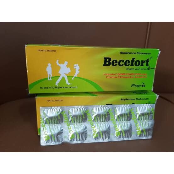 Becefort tablet multivitamin untuk daya tahan tubuh | Lazada Indonesia