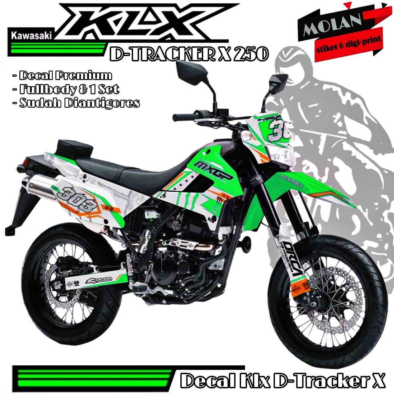 Decal Sticker Striping Variasi Fullbody KLX D-TRACKER X 250 - Decal ...