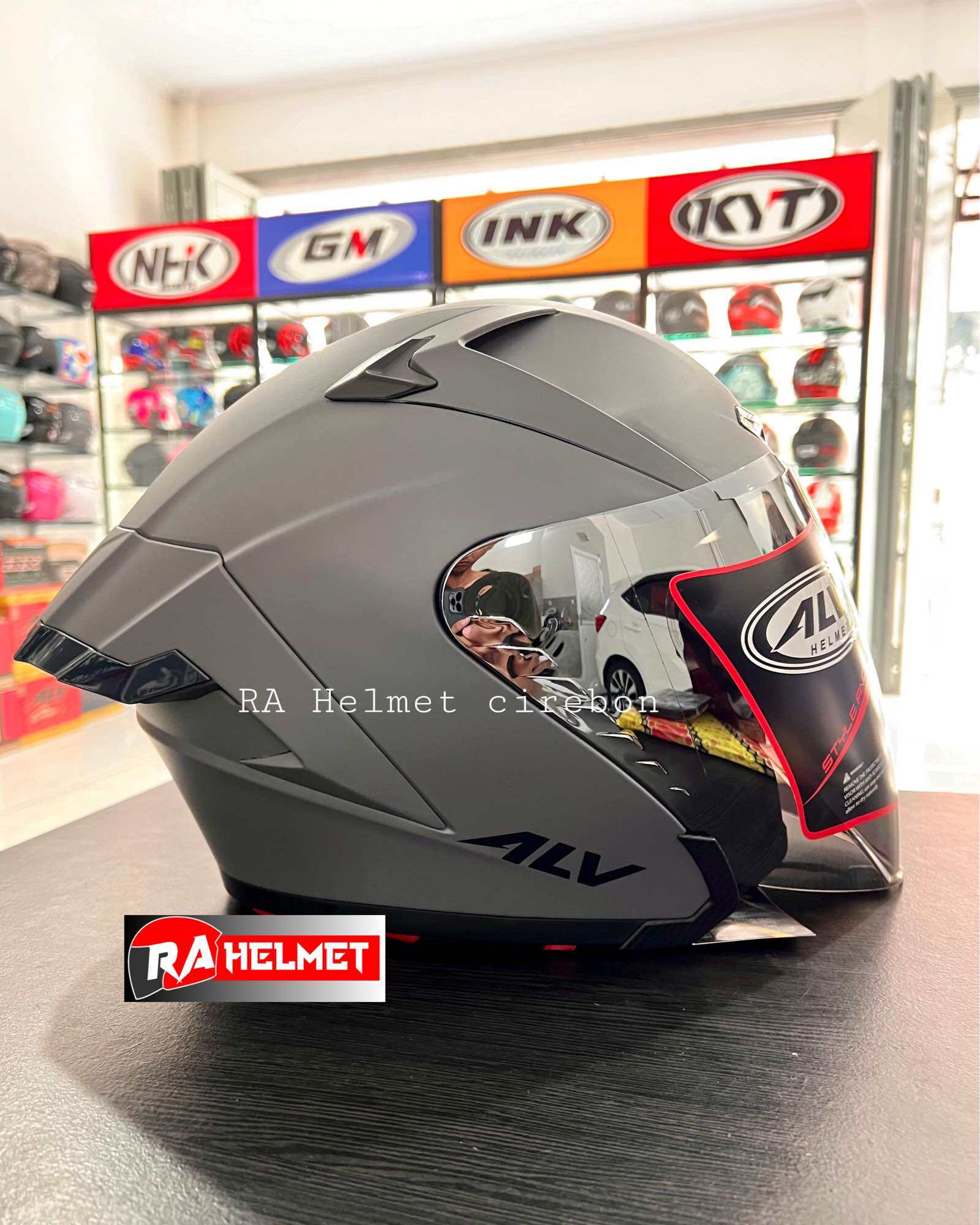 HELM ALV ULTRON PRO WARNA GREY DOF HELM HALF FACE TERBARU STANDAR SNI ...