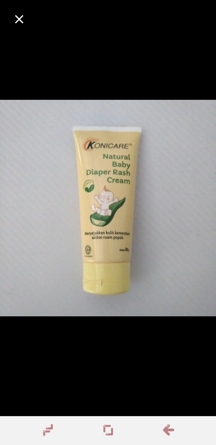 baby diaper rash cream konicare 60gr krim untuk ruam popok bayi ...
