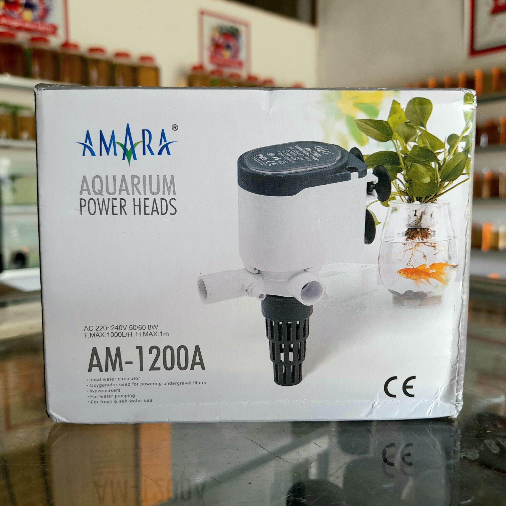 MESIN POMPA AQUARIUM AMARA AM 1200 POMPA CELUP POWER HEADS AMARA LOW ...