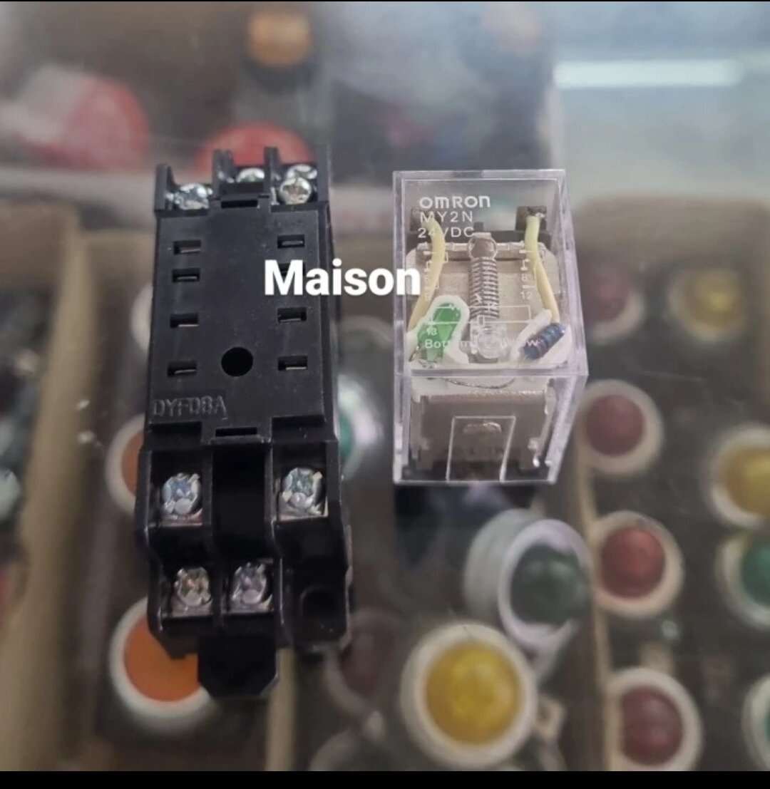 Omron Relay MY2N 24VDC Ori Jepang + socket / MY2N 24V DC | Lazada Indonesia