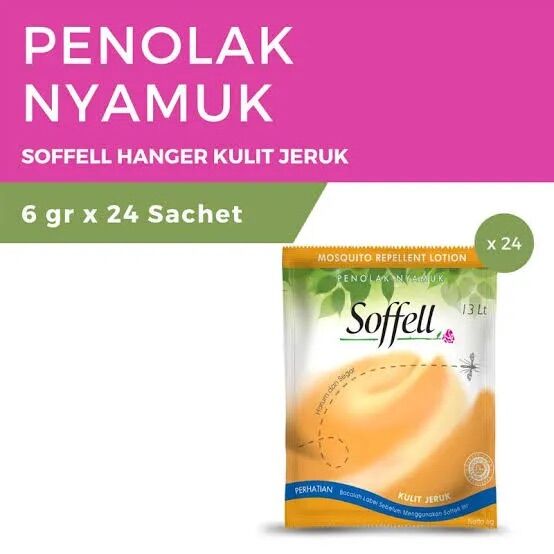 Soffel Lotion Anti Nyamuk isi 24 sachet | Lazada Indonesia