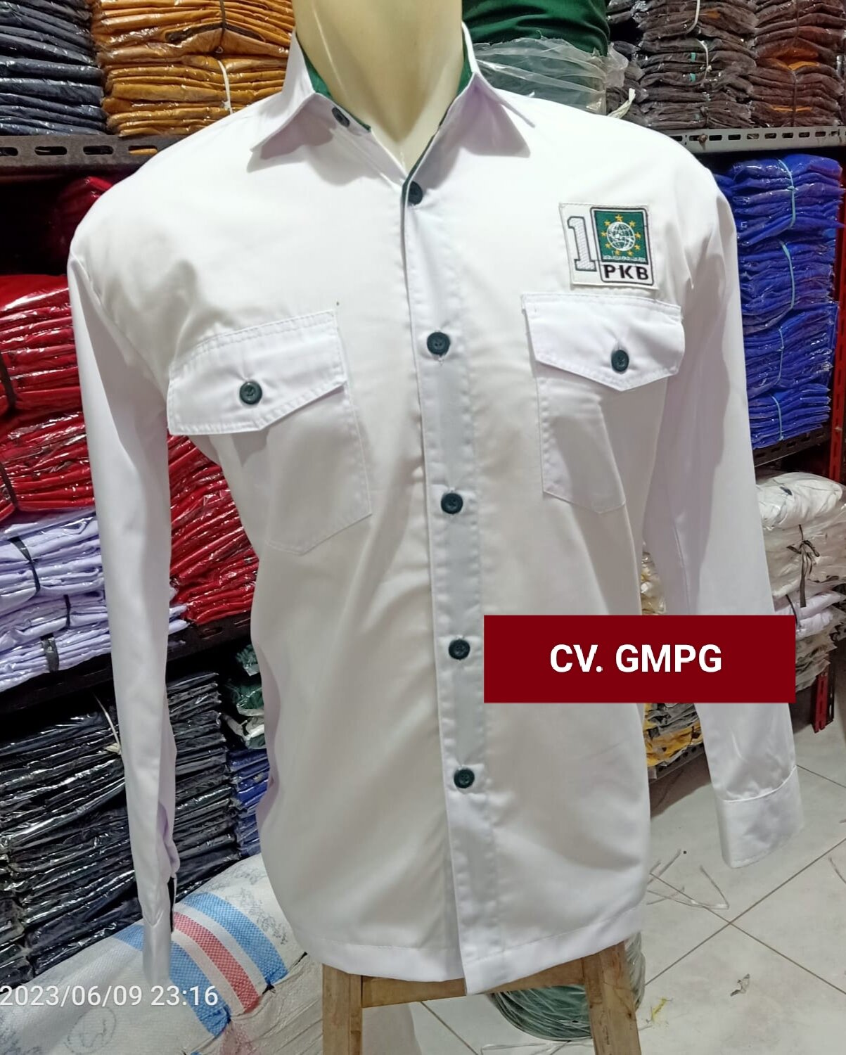 Kemeja lengan panjang PARTAI PKB logo baru (putih) | Lazada Indonesia