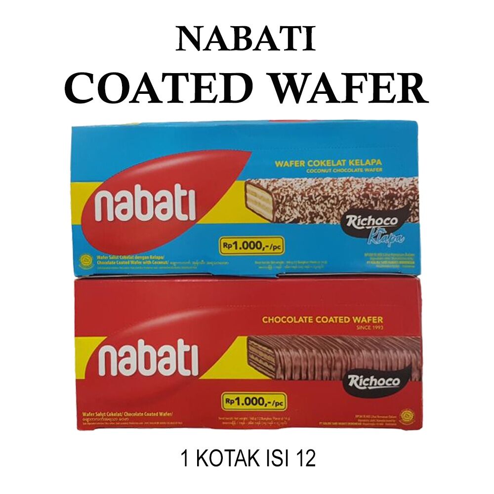 BOX NABATI COATED WAFER-NABATI WAFER COKLAT COATED BOX / WAFER NABATI ...