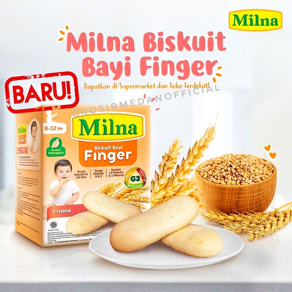 MILNA BISKUIT BAYI FINGER 52 G | Lazada Indonesia