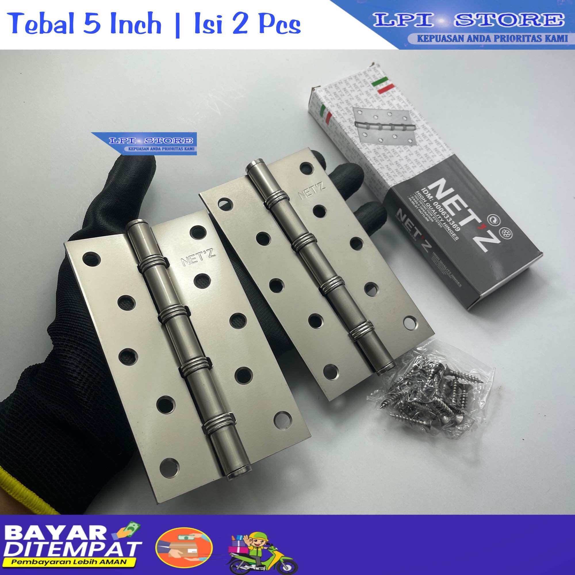 Engsel Pintu 5 inch 5inch 5" Tebal NETZ Engsel Engsel Tebal Jendela ...