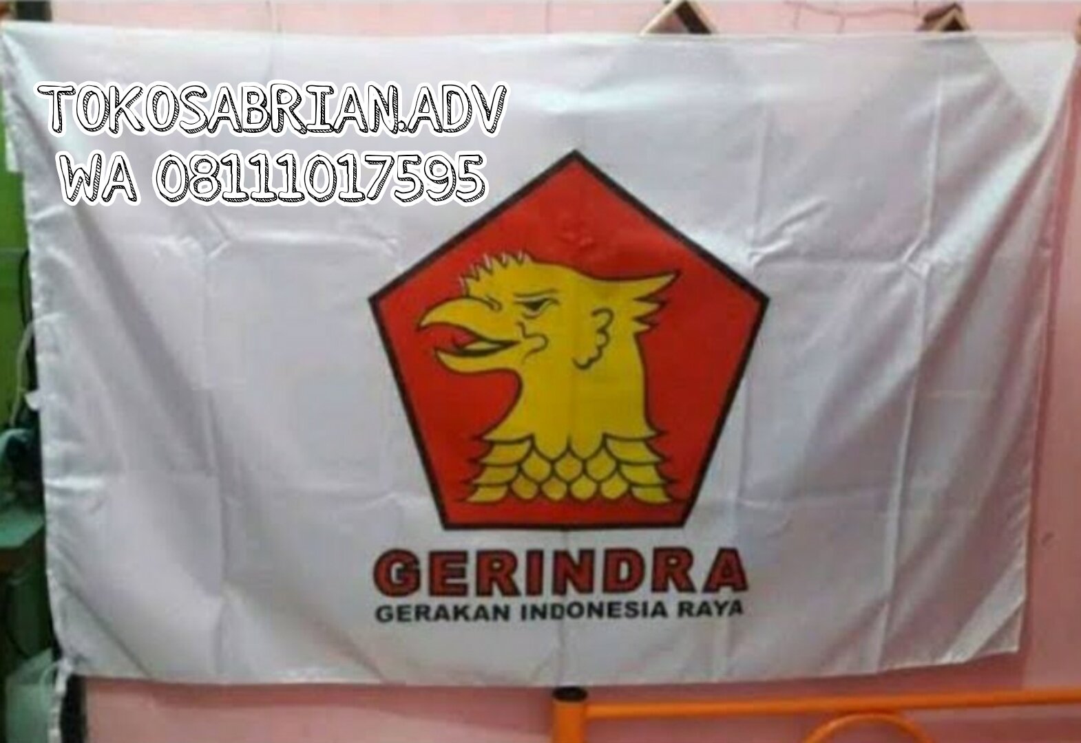 bendera partai Gerindra bendera jalan 60x90 per 50 pcs | Lazada Indonesia
