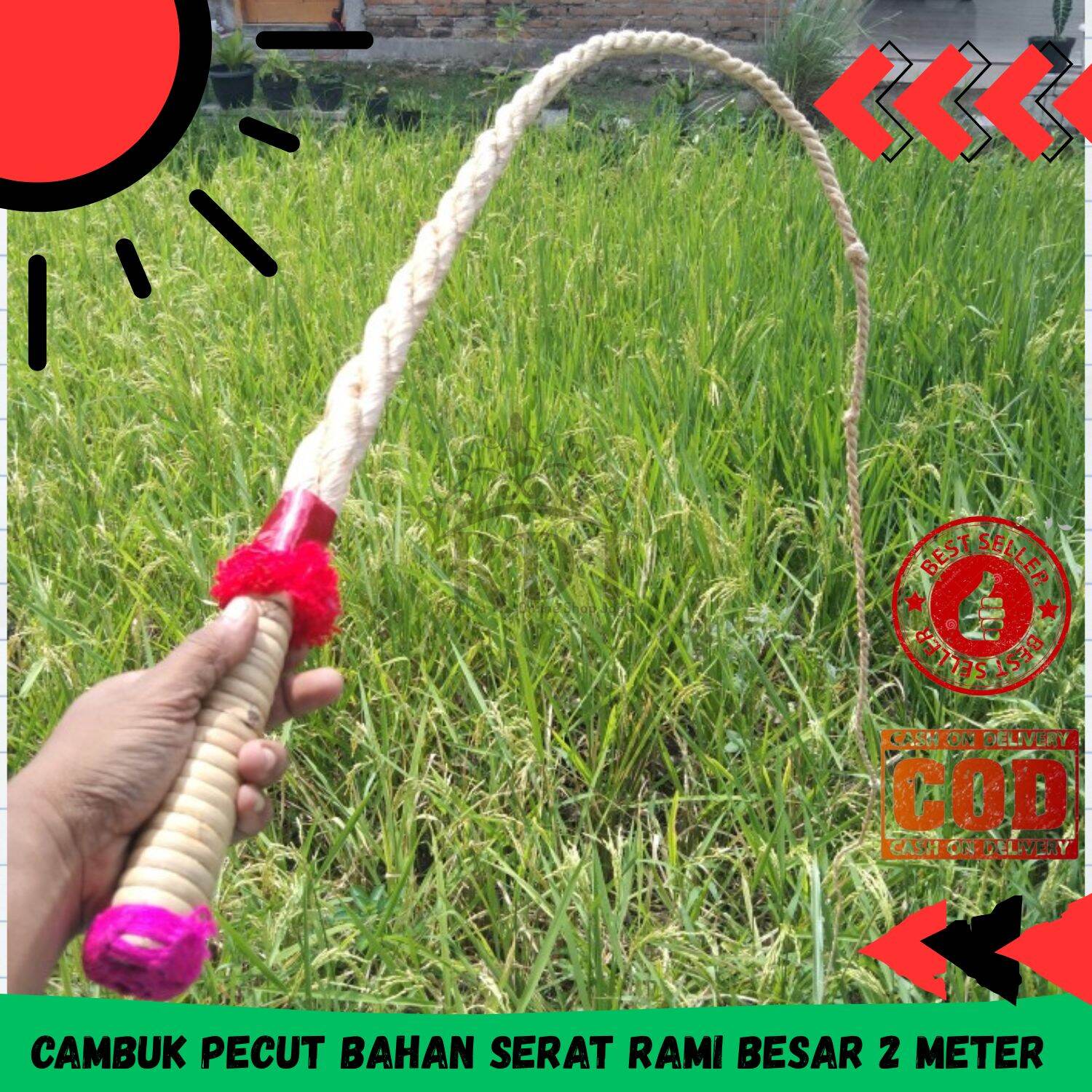 Cambuk pecut kuda lumping bahan serat besar 200 cm | Lazada Indonesia