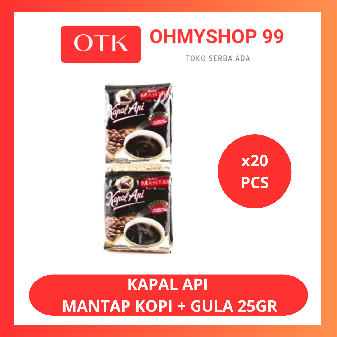 Kapal Api Mantap Kopi + Gula 25gr - 2 Renteng | Lazada Indonesia