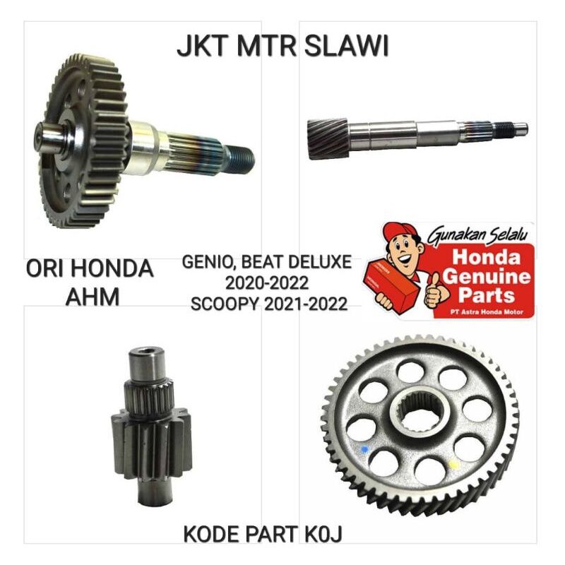 gear comp 1set gear counter shaft shaft drive gigi rasio set genio beat ...