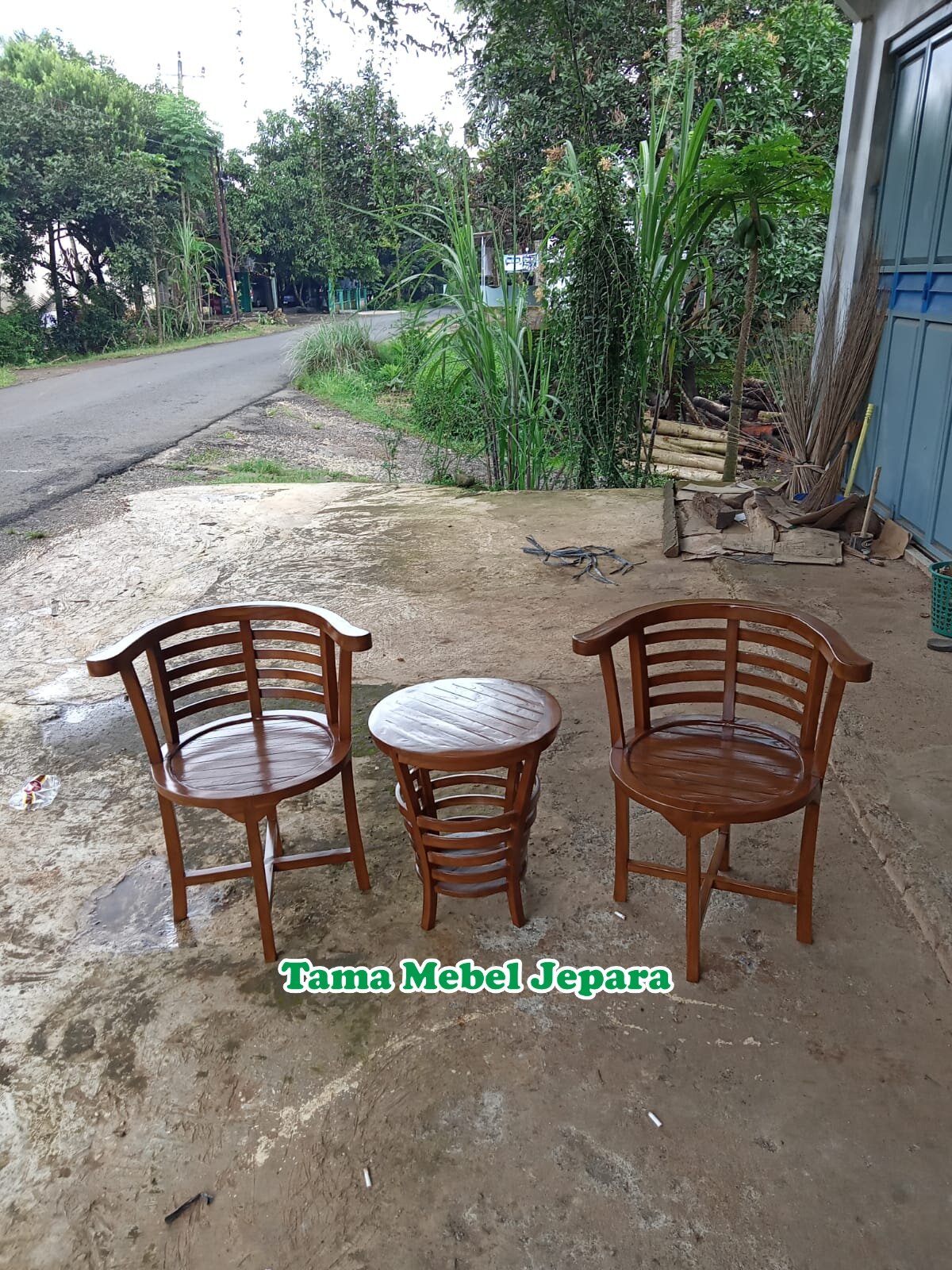 Kursi Teras Cantik Set Meja Teras Minimalis Kayu Jati | Lazada Indonesia