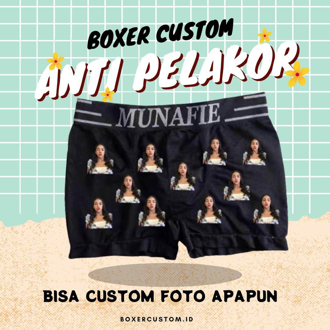 SATU HARI JADI BOXER CUSTOM FOTO PACAR / CUSTOM BOXER | Lazada Indonesia