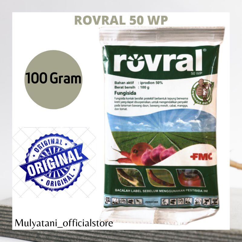 Rovral 50 WP Fungisida 100 Gram Original Kemasan Pabrik | Lazada Indonesia