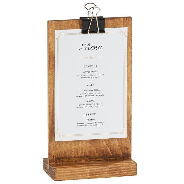 Stand menu display/stand menu/Pajangan menu kayu A5 | Lazada Indonesia