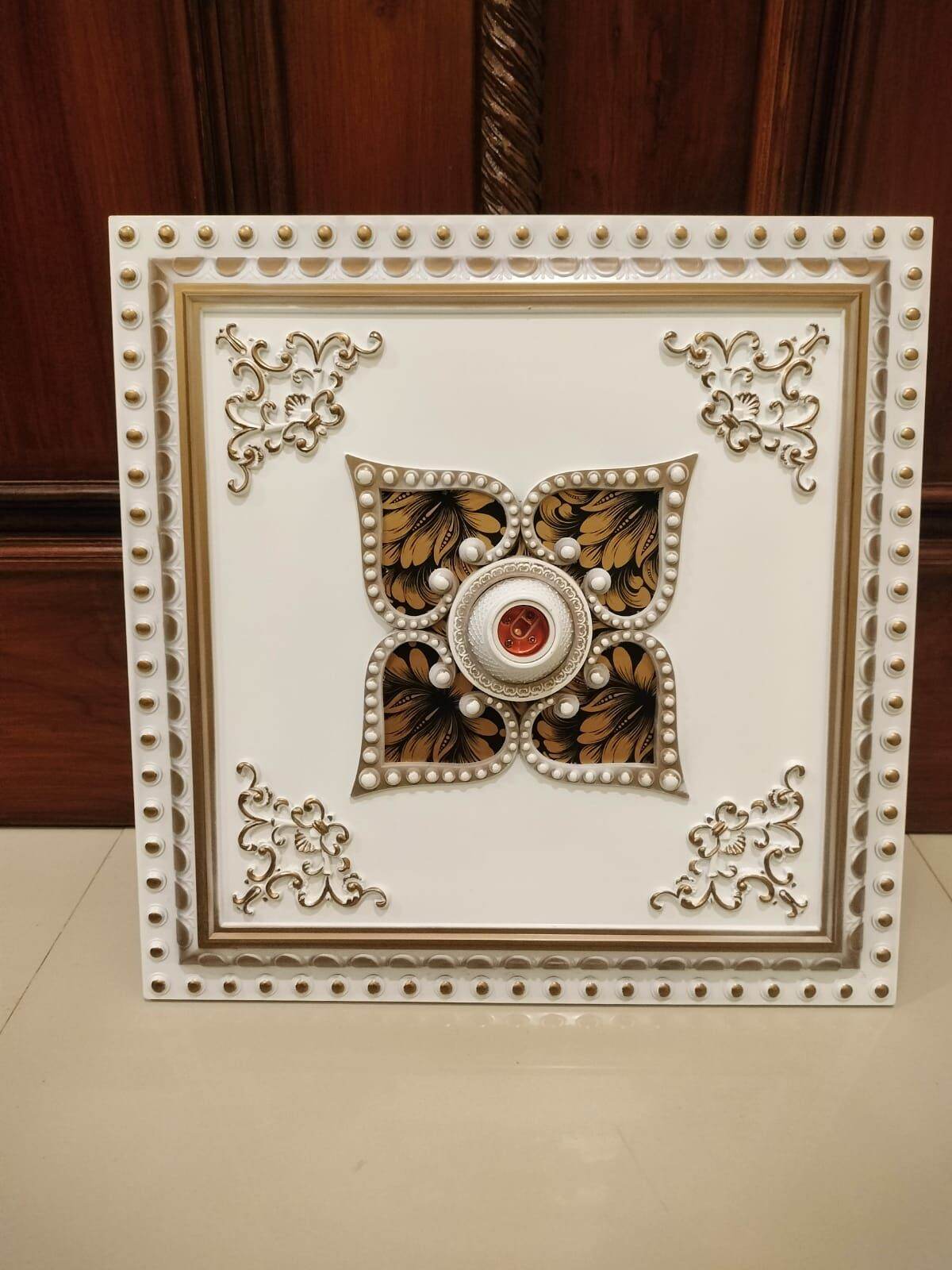 ornamen lampu plafon pvc / ornamen lampu plafon pvc 45cmx40cm / ornamen ...