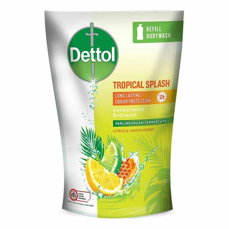 Body wash Dettol Tropical Splash 1 Dus isi 24 Pcs | Lazada Indonesia