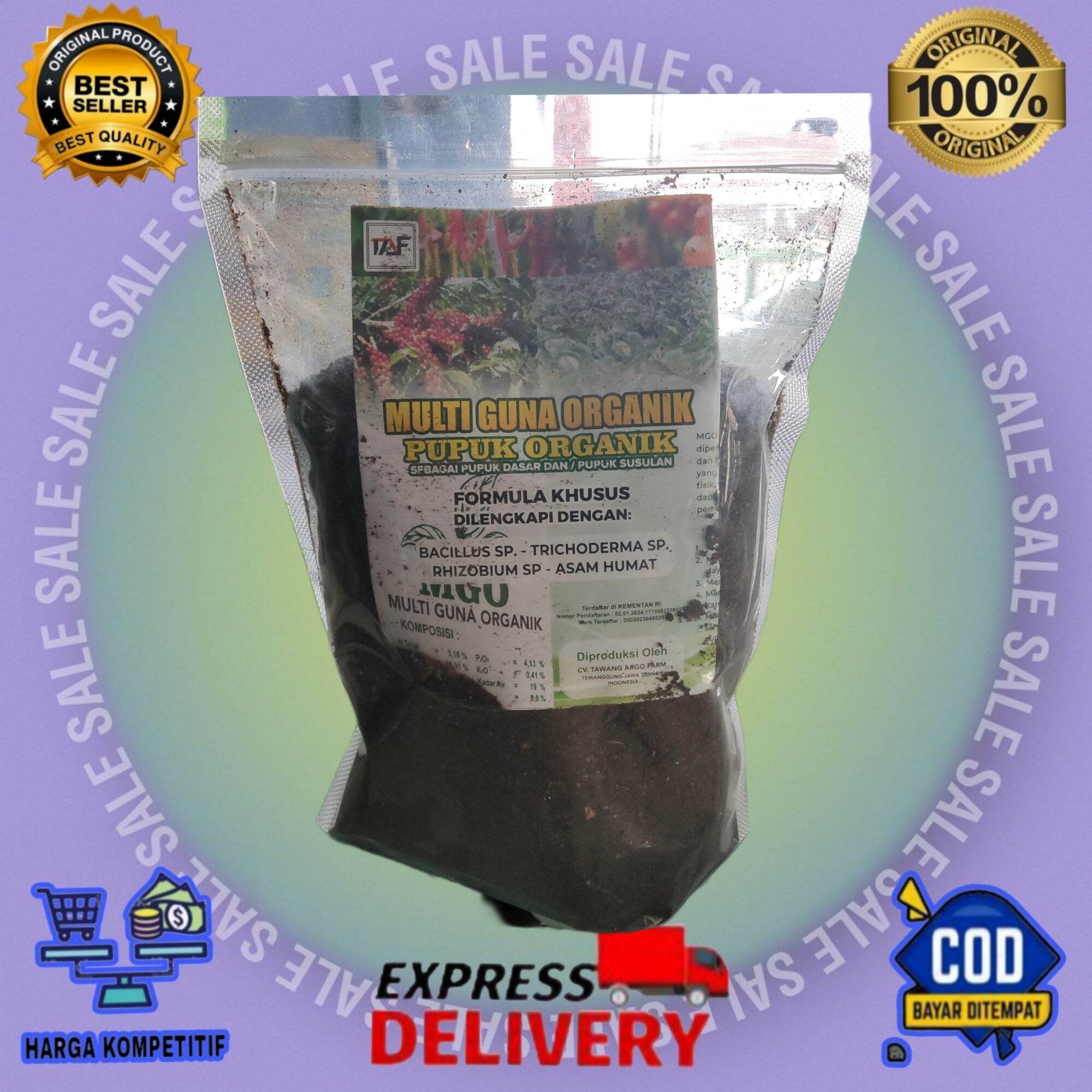 Pupuk Multi Guna Organik MGO Lengkap tricoderma asam humat Kemasan ...
