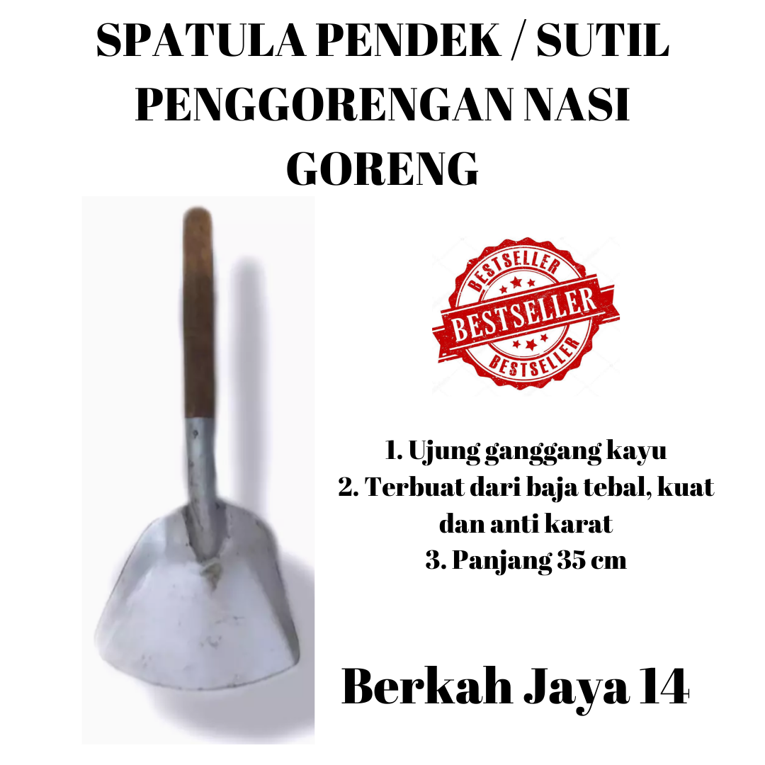 SPATULA NASI GORENG UKURAN PENDEK DAN PANJANG SUTIL SUDIP SODET IRUS ...