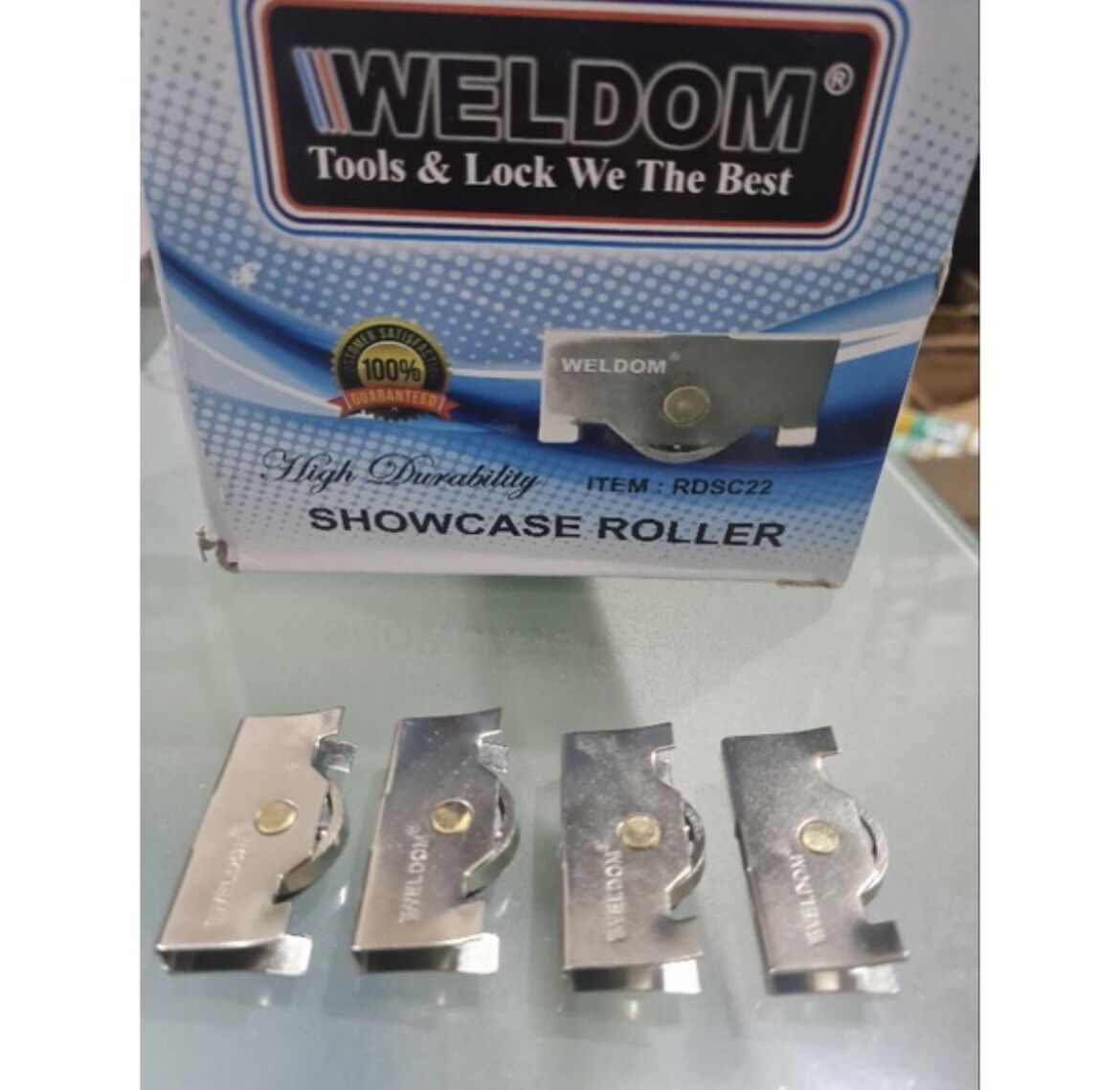 Roda Rel Etalase Weldom Matex Besar / Big Roda Steel Roller Alumunium ...