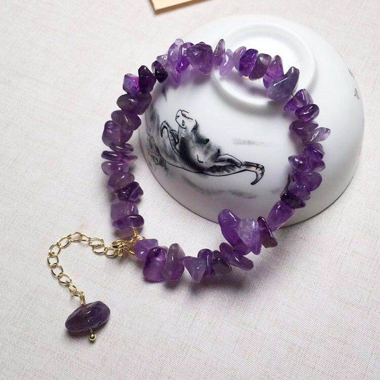 gelang aesthetic purple kecubung | Lazada Indonesia