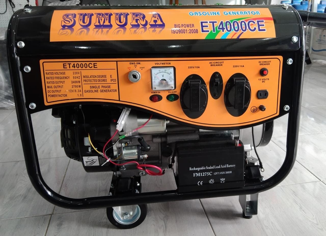 Gasoline Genset Bensin Sumura ET 4000 CE Gasoline Generator SET Sumura ... Gasoline Genset Bensin Sumura ET 4000 CE Gasoline Generator SET Sumura ...