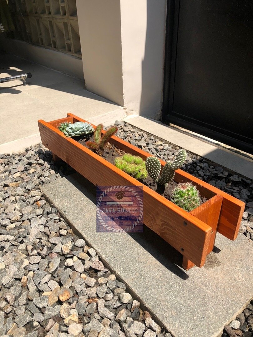 POT PLANTER KAYU JATI BELANDA POT TANAMAN PLANTER BOX HIASAN TAMAN ...