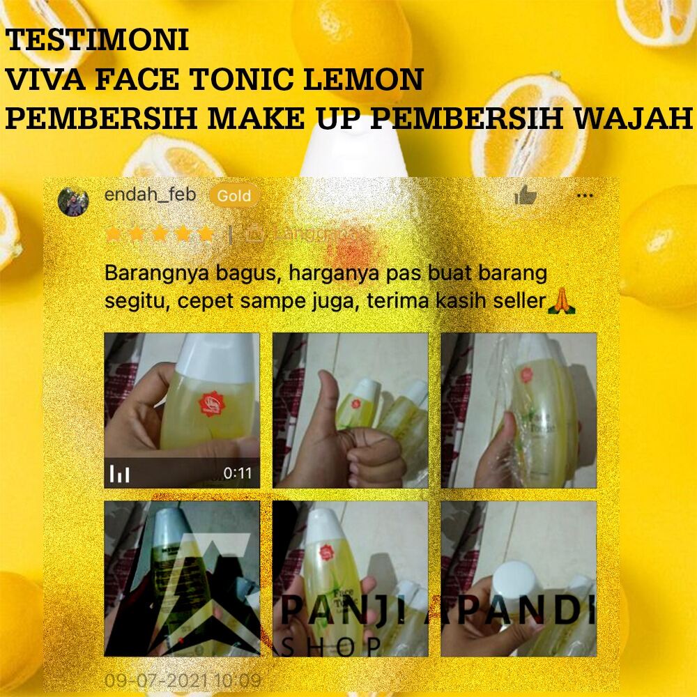 VIVA LEMON TONIC | PEMBERSIH MAKE UP | FACE TONER | PANJI APANDI SHOP ...