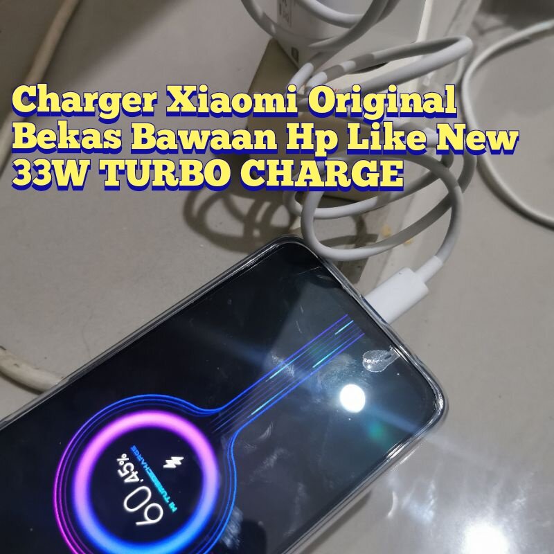 Charger Xiaomi Original Cabutan 33W Turbo Fast Charging Redmi Note 9 ...