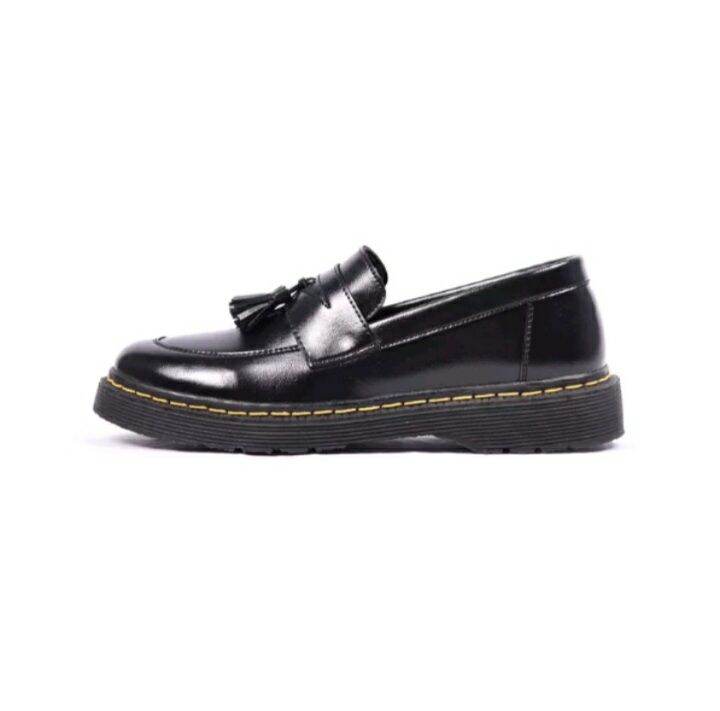 Sepatu Pria Docmart low Loafer penny hitam | Lazada Indonesia