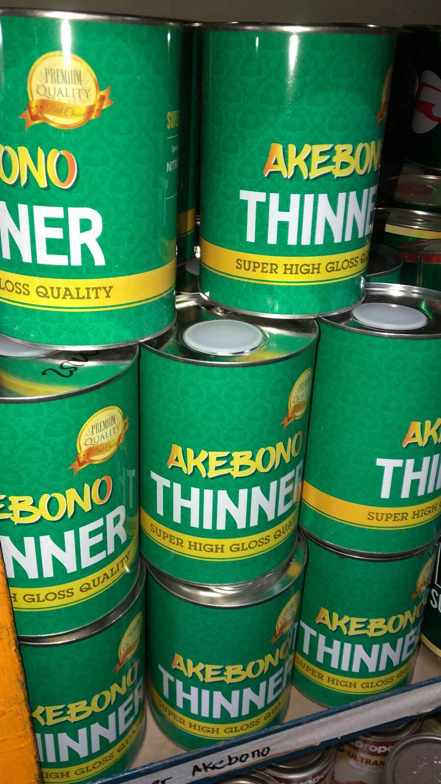 Thinner Akebono kemasan kaleng pengencer Cat minyak dan kayu | Lazada ...