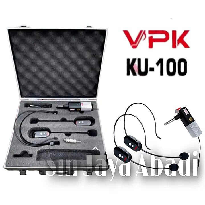 Microphone Headset Wireless VPK KU 100 Charger Mic Headset KU100 ...