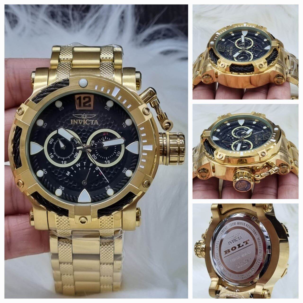 Jam Tangan Pria Invicta Bolt Zeus Trinite Chronograph | Lazada Indonesia