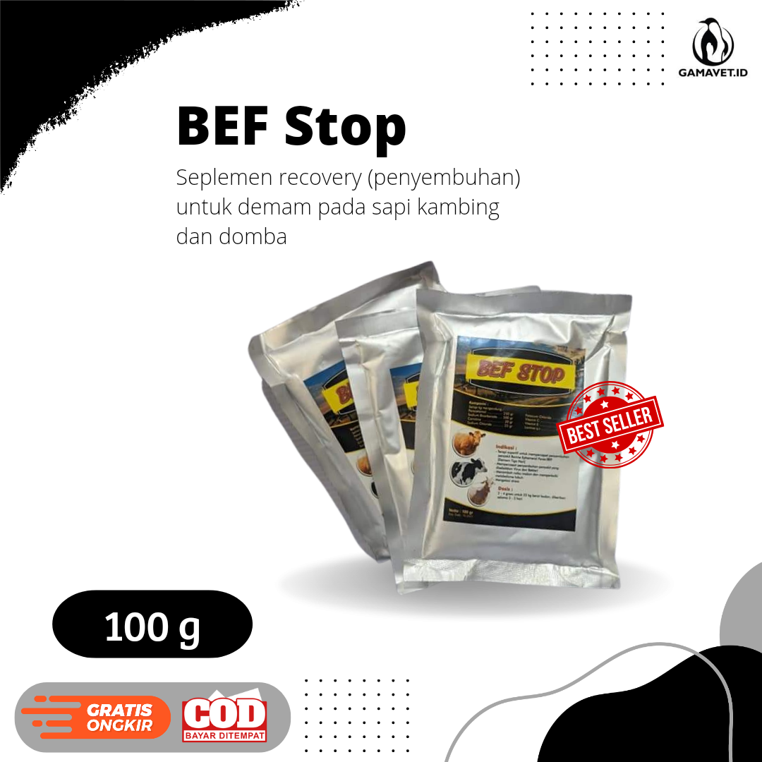 Obat Demam Tiga Hari Pada Sapi Kambing Domba BEF Stop | Lazada Indonesia