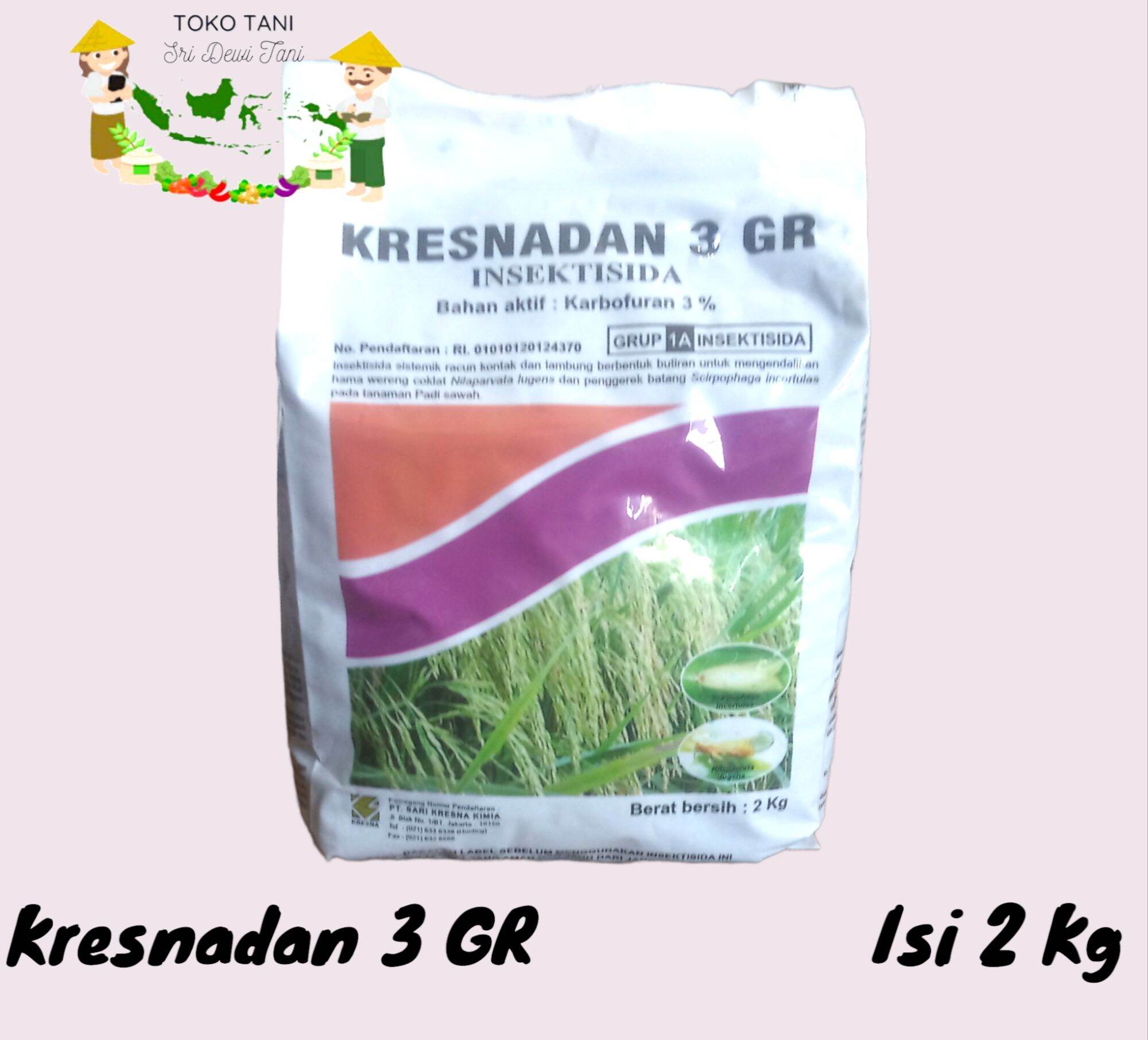 Insektisida KRESNADAN 3 GR ISI 2 KG FURADAN 3 GR | Lazada Indonesia