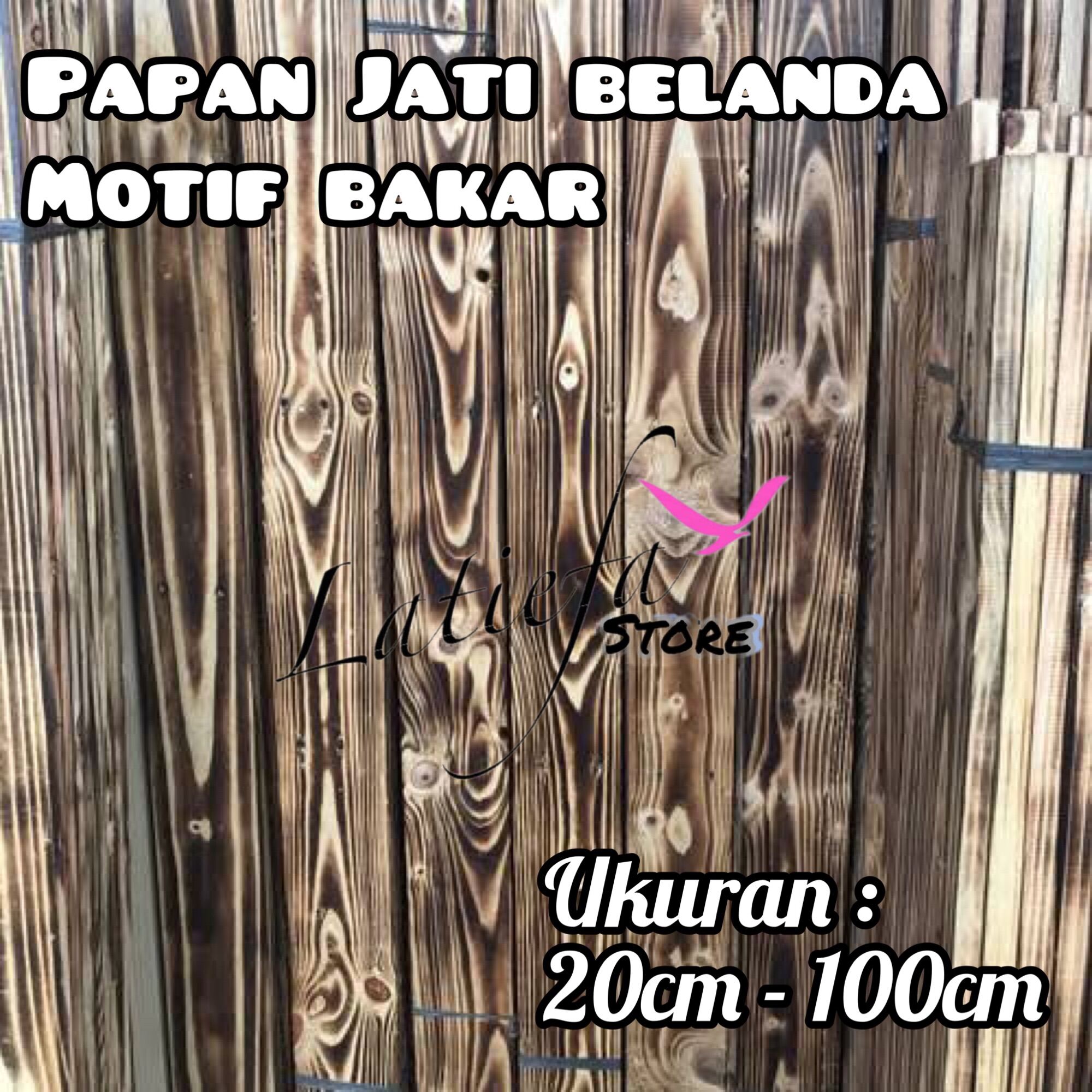 PAPAN AMBALAN JATI BELANDA MOTIF BAKAR | Lazada Indonesia