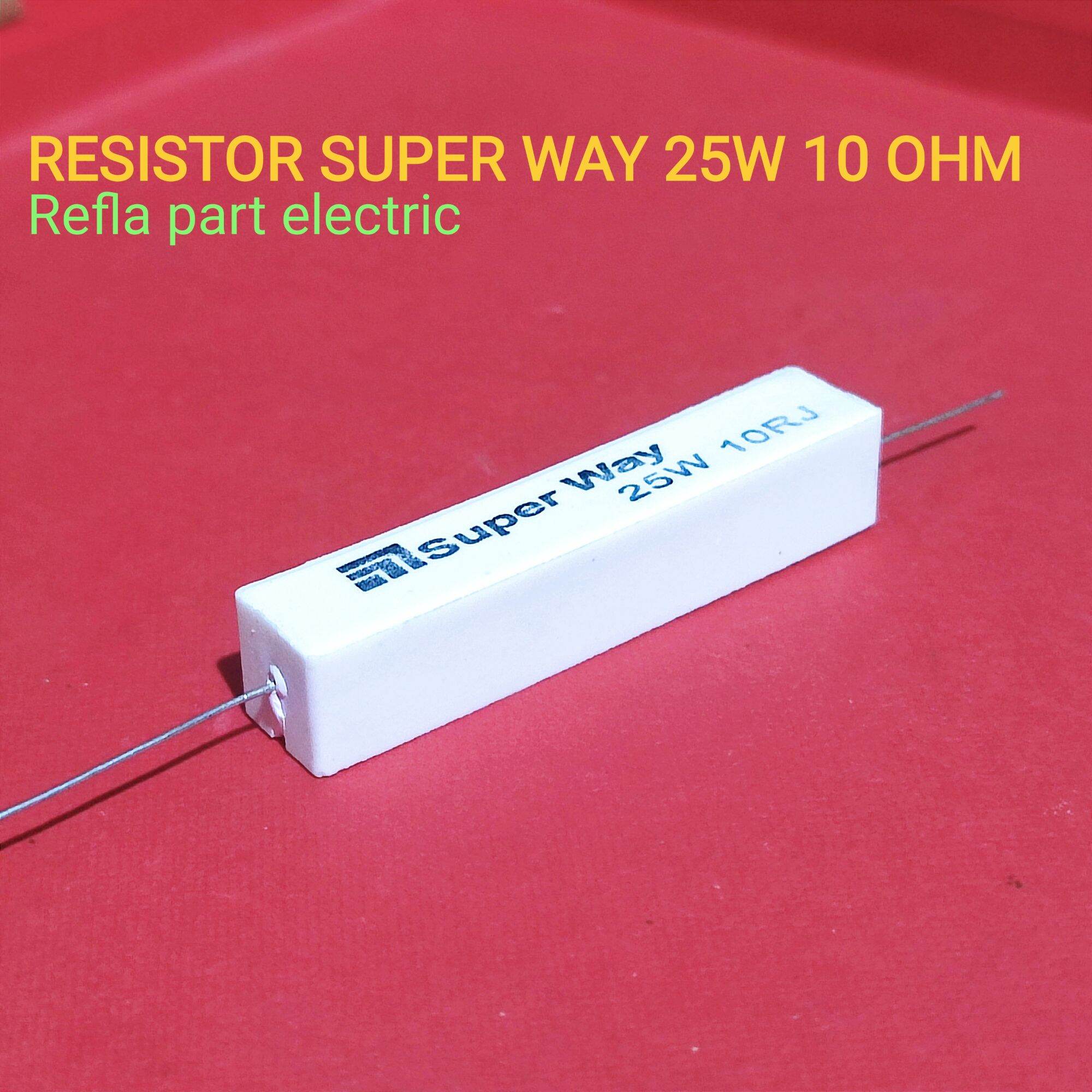 1 BUAH RESISTOR KAPUR 25W 10 OHM SUPER WAY | Lazada Indonesia