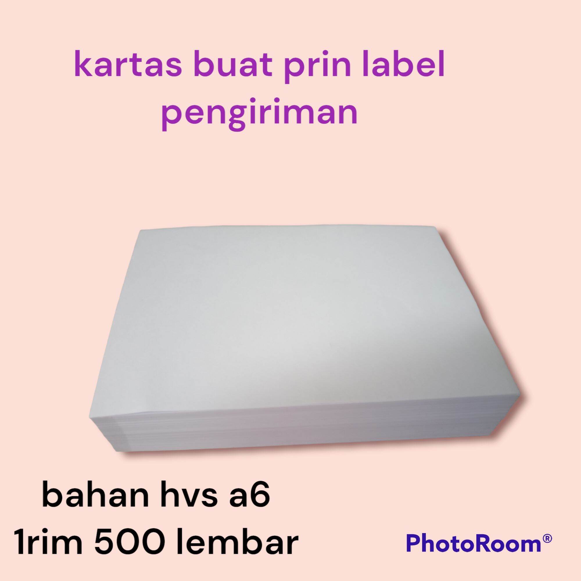 500 lembar kertas hvs ukuran a6/kertas resi olshop | Lazada Indonesia