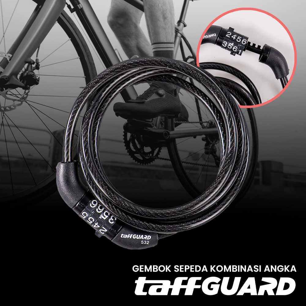 TaffGUARD Gembok Sepeda Kombinasi Angka 4 Digit - 532 | Lazada Indonesia